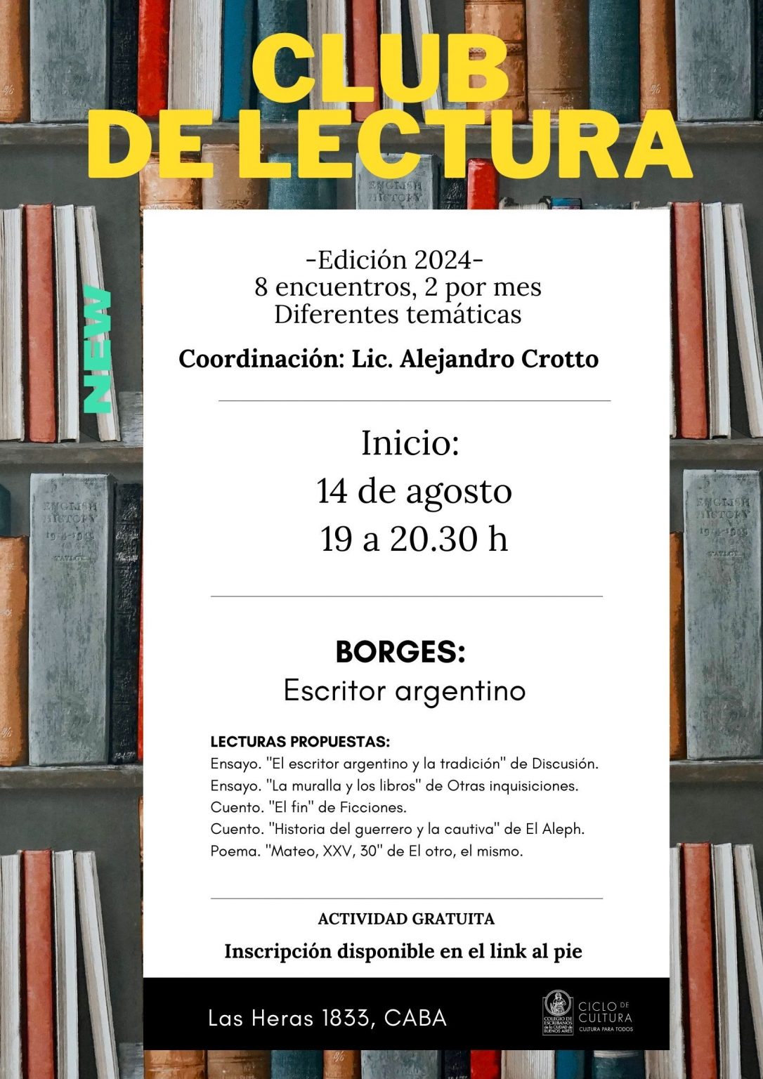 Club de lectura – Colegio de Escribanos de la Ciudad de Buenos Aires